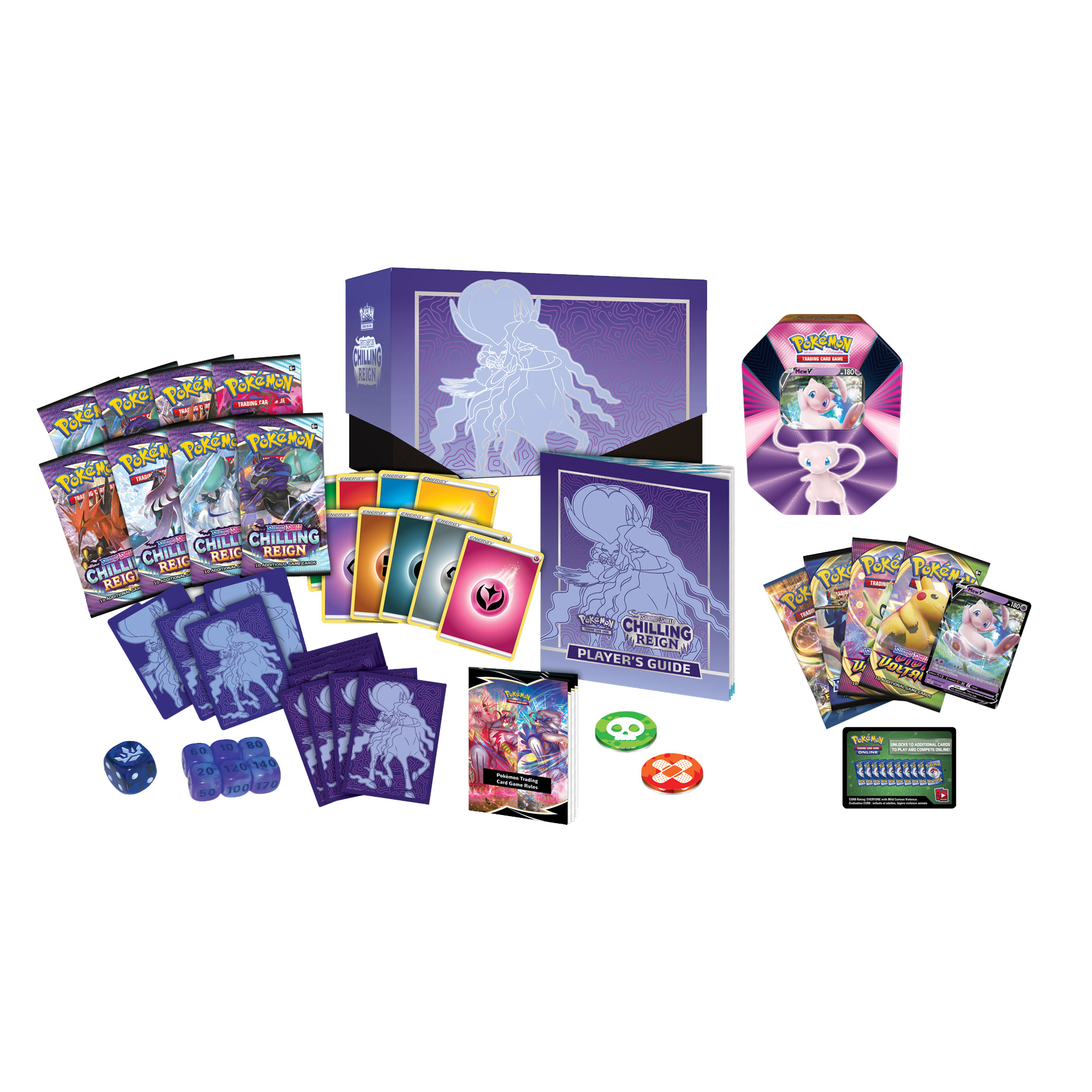 Pokémon Chilling Reign Elite Trainer Box + Mew Window Tin | Costco