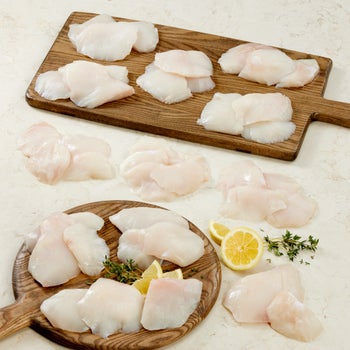 Wild Alaska Halibut Cheeks, 6 lbs. Total, 12 Total Packs (12 - 8oz ...