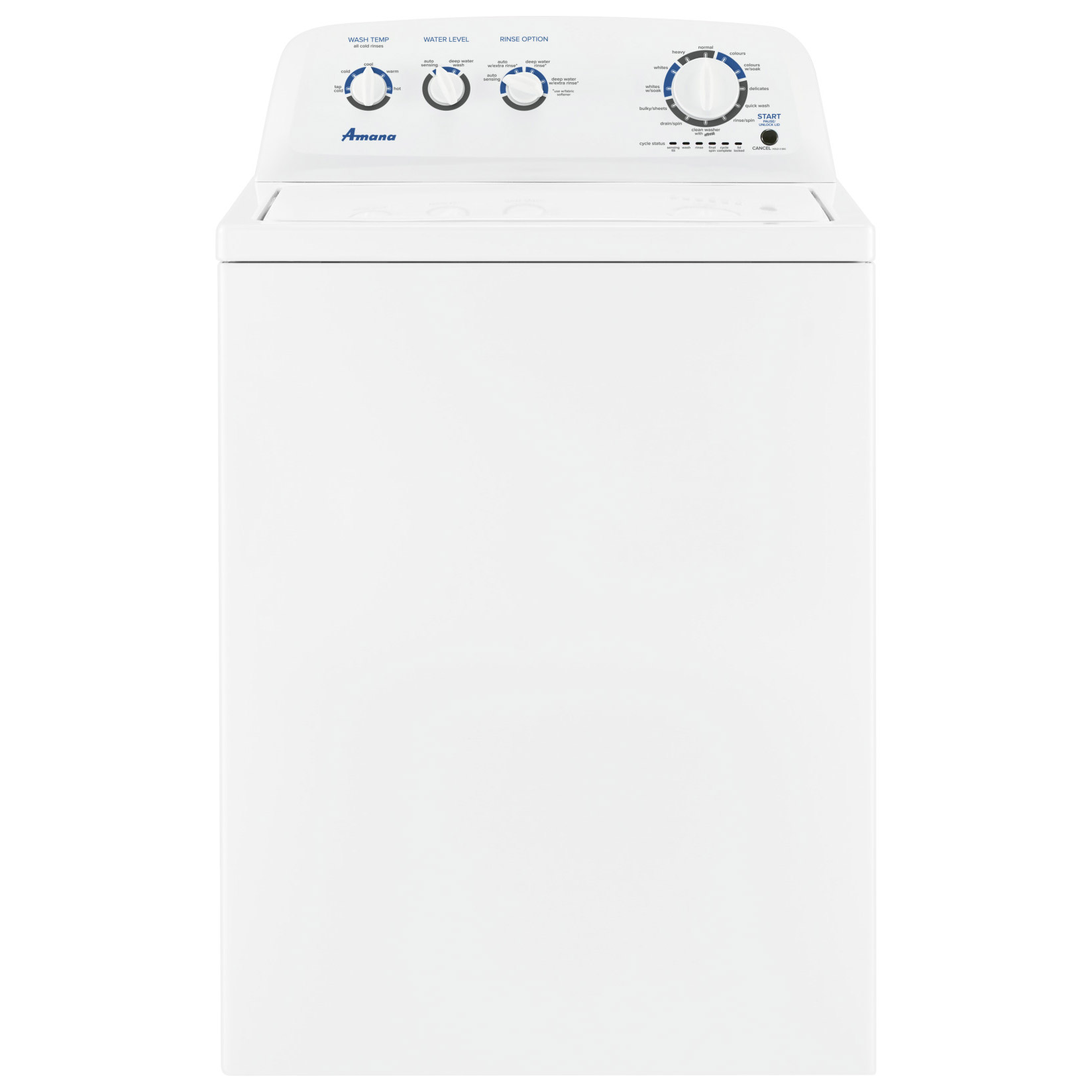 Amana 4.4 cu. ft. White Top Load Washer with High-efficiency Agitator ...