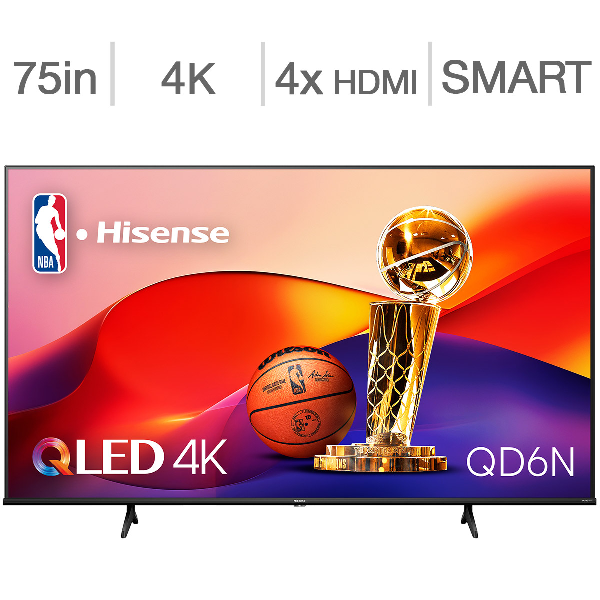 Hisense 75" Class - QD6N Series - 4K UHD QLED LCD TV | Costco