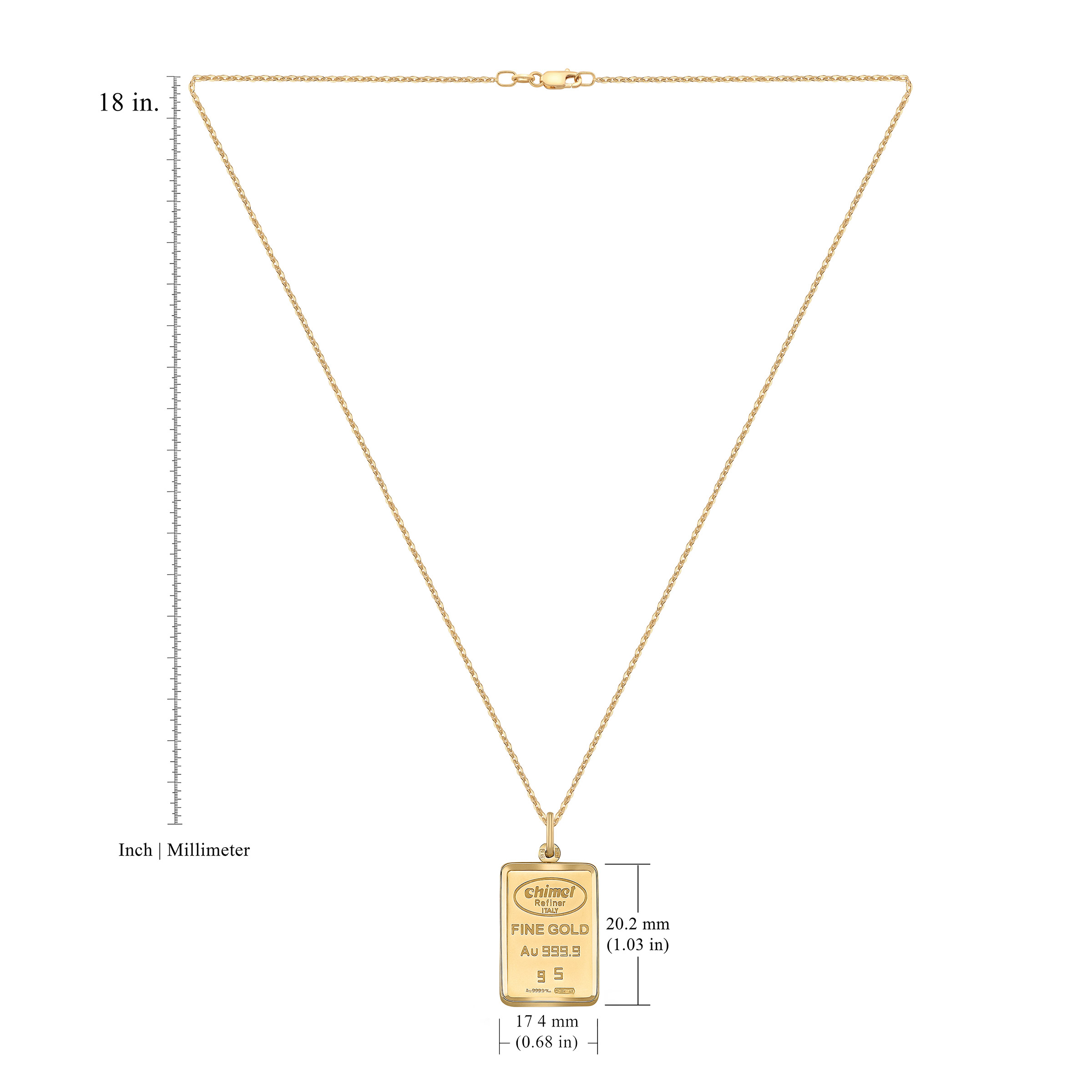 Gold bar necklace costco store