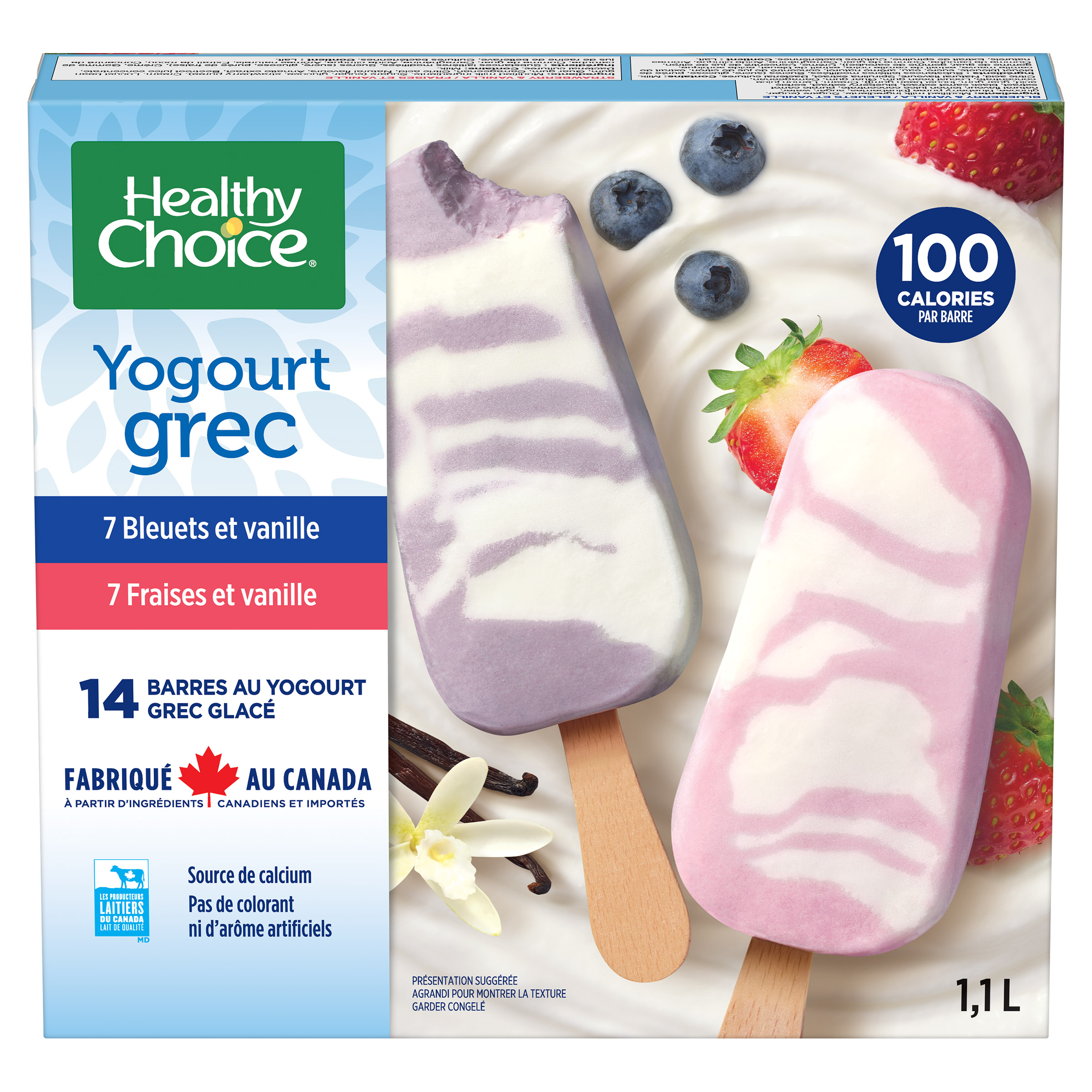 Healthy Choice Greek Yogurt Bars 14 x 80 ml Costco
