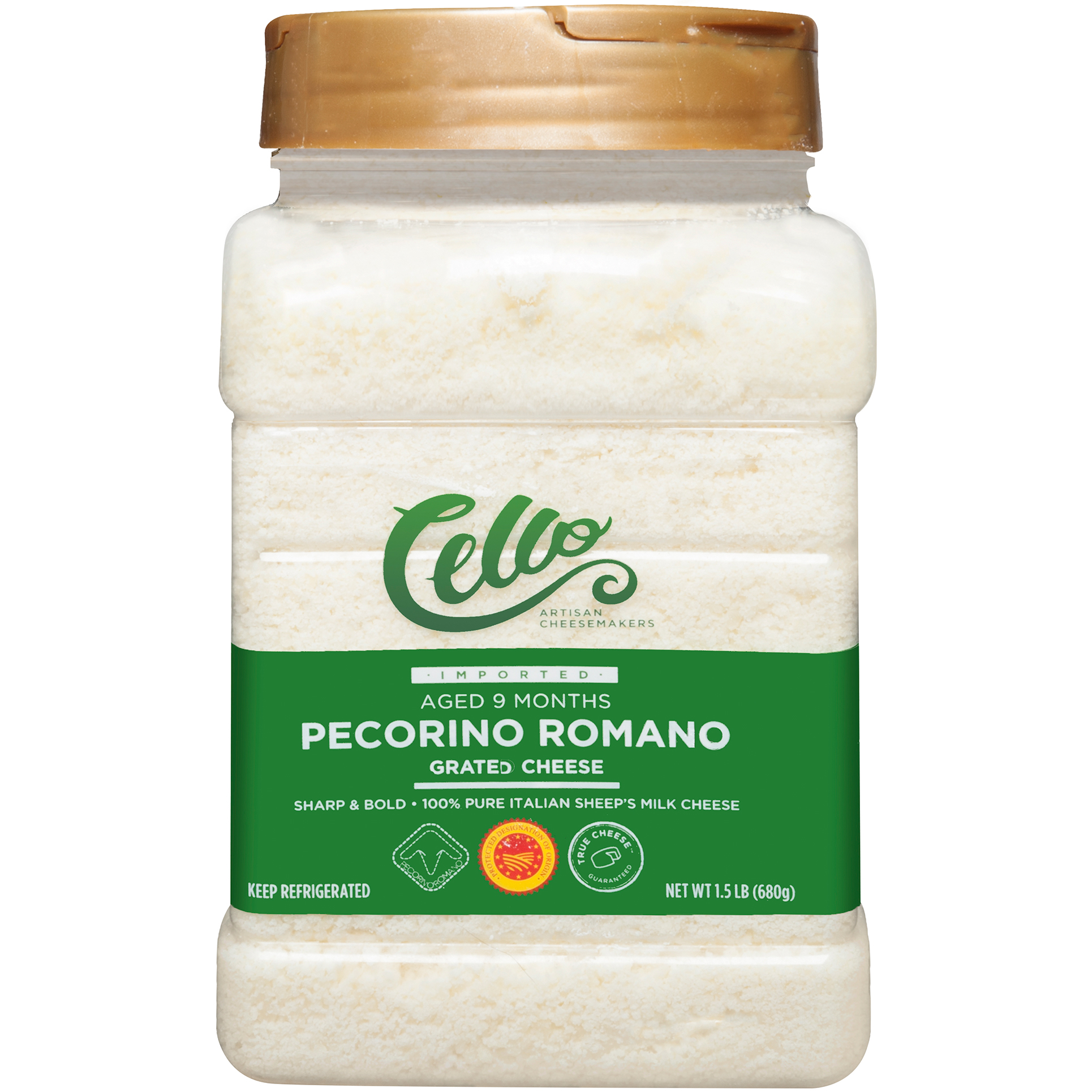 Cello Pecorino Romano Cheese, Grated, 1.5 lbs | Costco