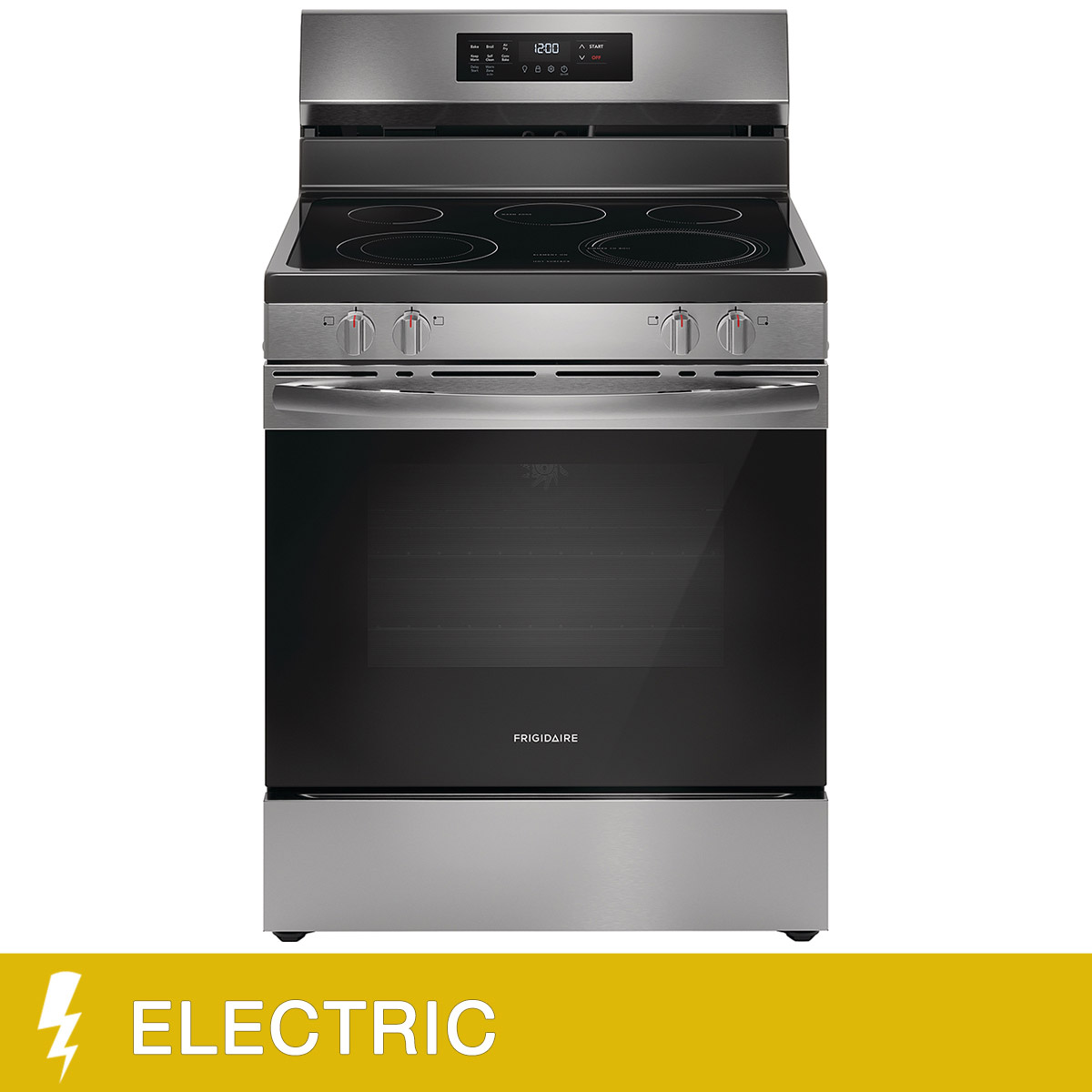 Frigidaire 30 in 5.3 cu. ft. Electric 5-Burner Range with Air Fry | Costco
