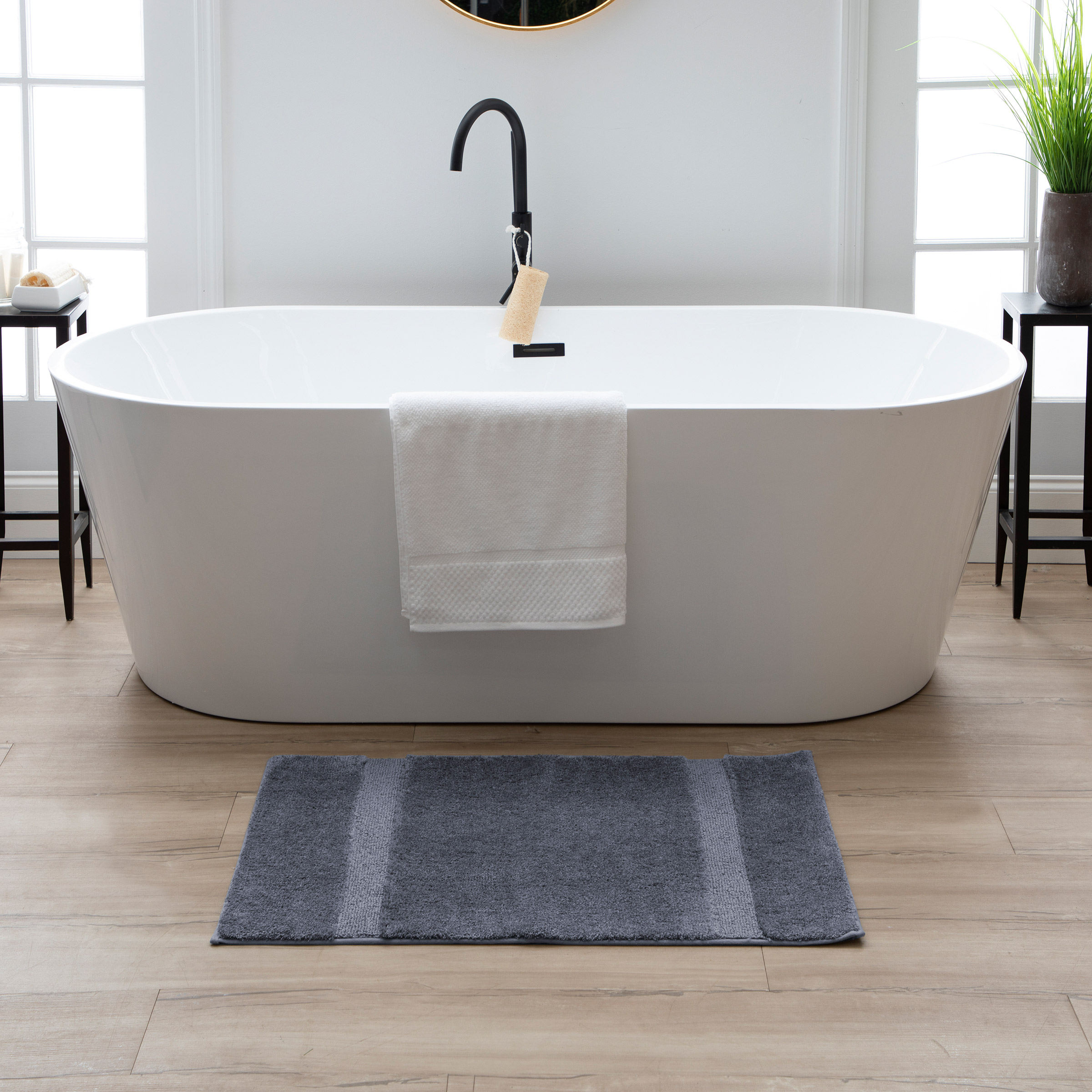Double Stripe Bath Rug | Costco