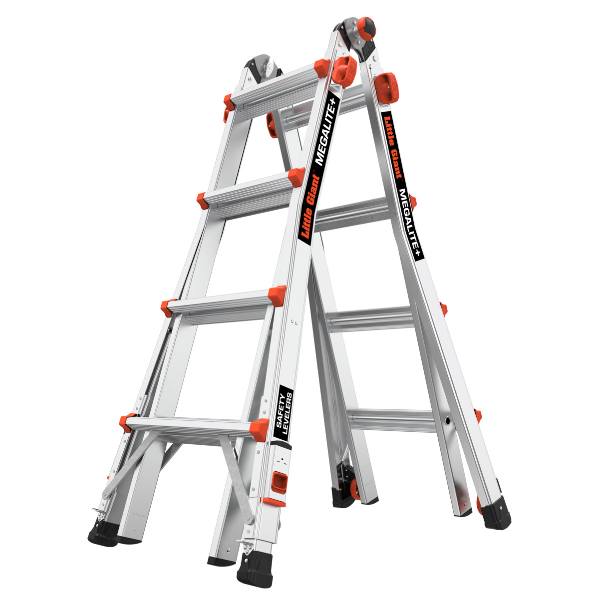 Little Giant MegaLite + Multi-use Ladder M18 Type1A Aluminum with ...