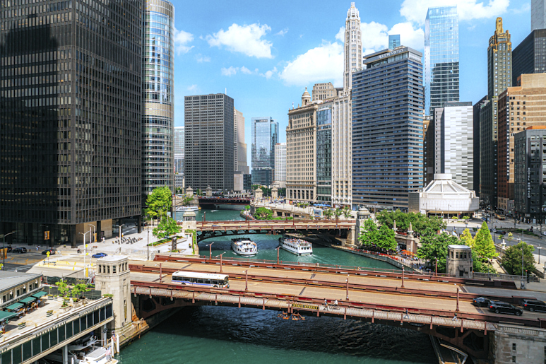 Los 5 mejores paseos de Chicago con vistas al río y al perfil urbano