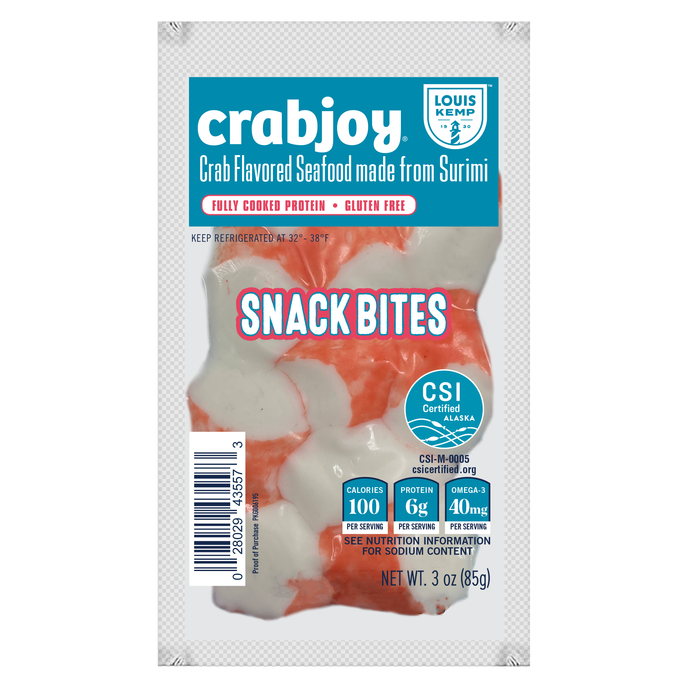 Crabjoy Snack Bites 3 oz | Louis Kemp® | Products | Trident Seafoods