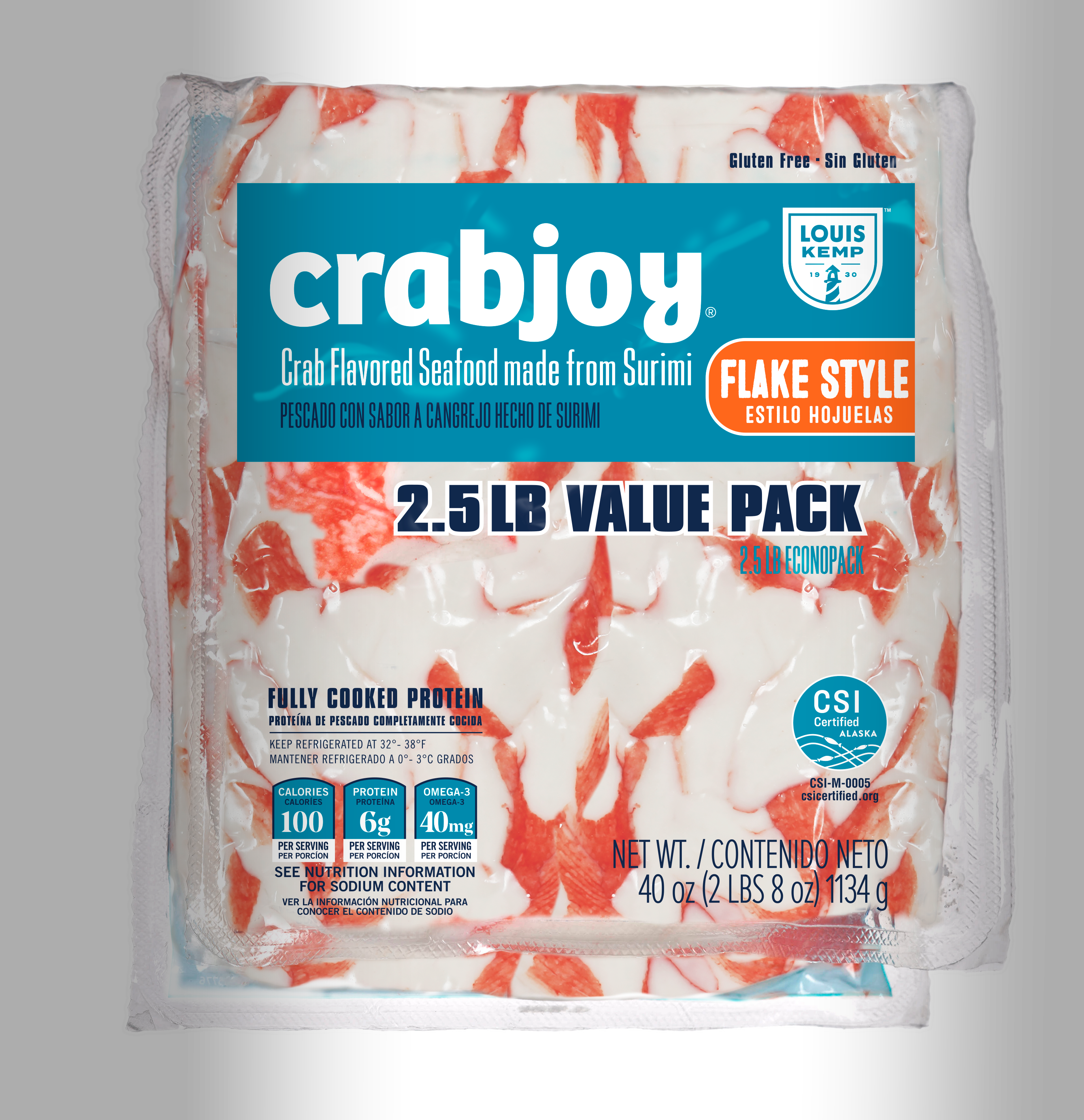 Crabjoy Flake Style Twin Pack 40 oz | Louis Kemp® | Trident Seafoods