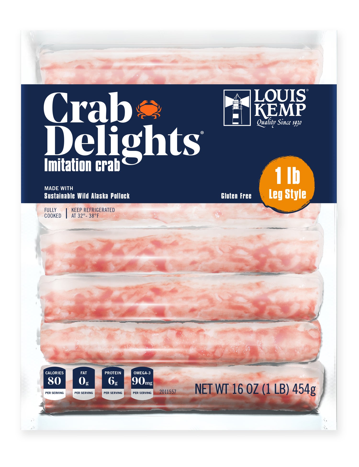 Crab Delights® Leg Style 1 lb Value Pack | Louis Kemp | Trident Seafoods
