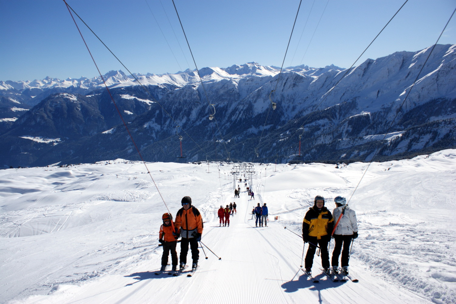 Tschappina Heinzenberg - Plan des pistes de ski Tschappina Heinzenberg