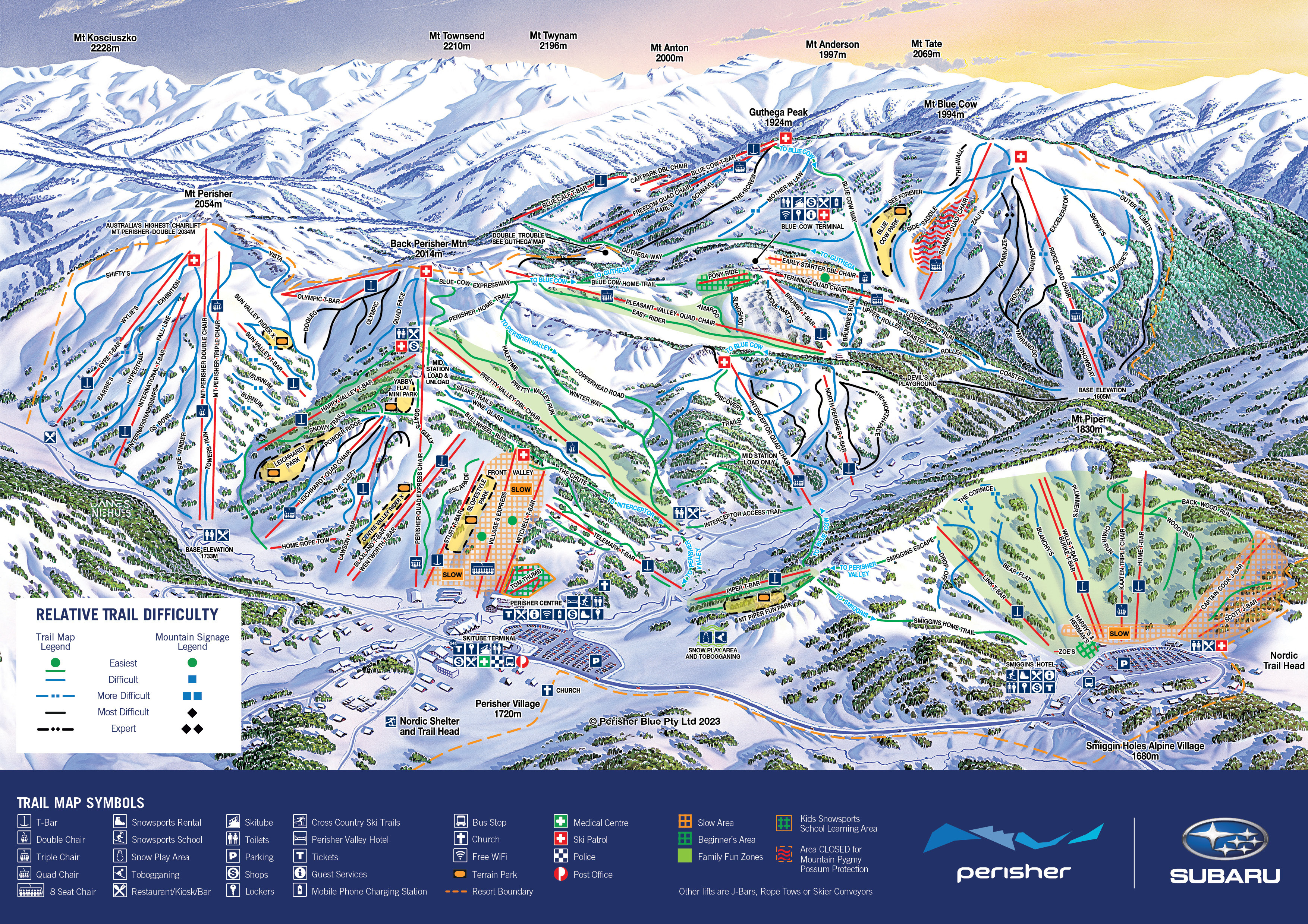 Perisher Trail Map | OnTheSnow