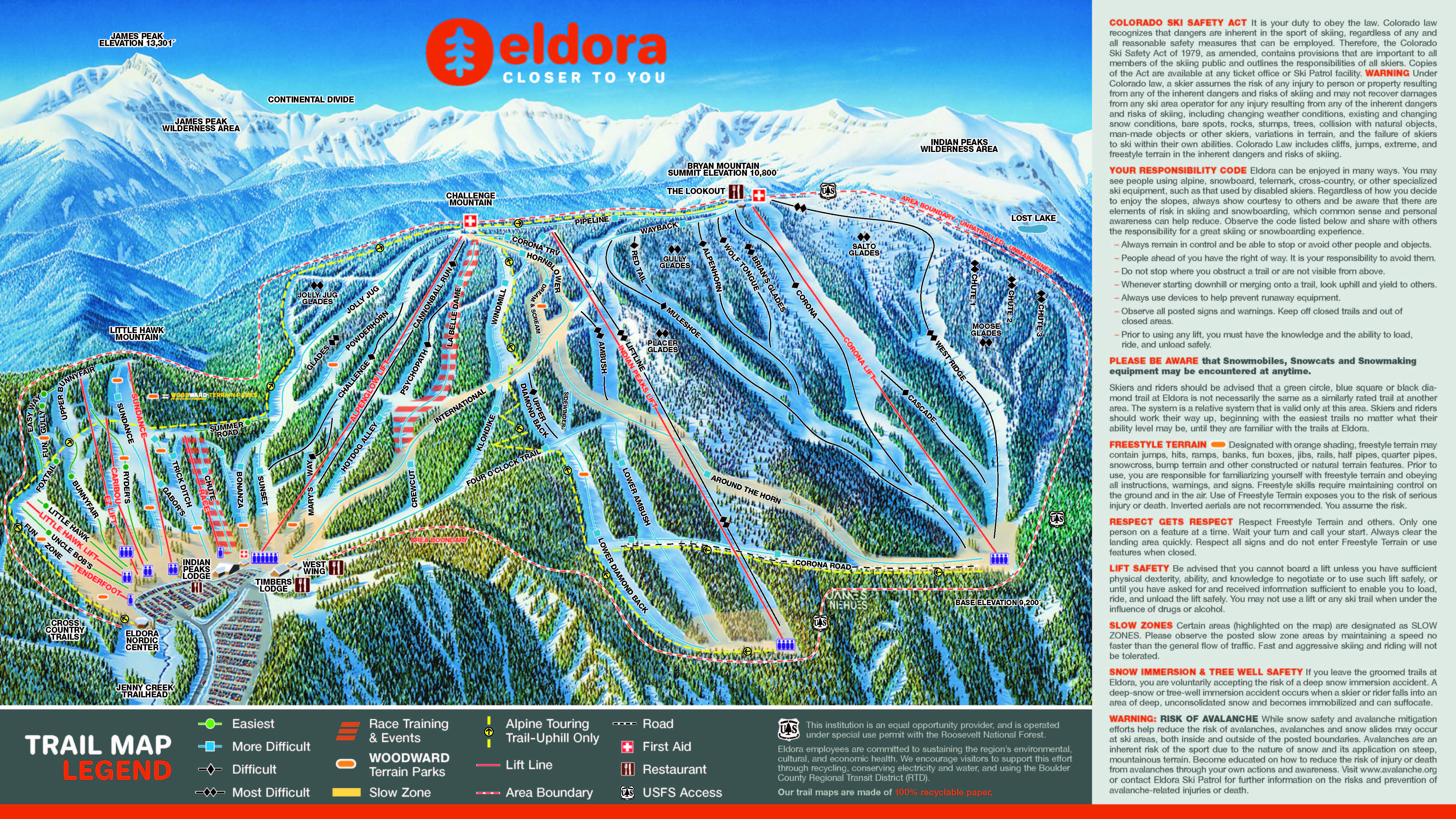 Eldora Mountain Resort Trail Map | OnTheSnow