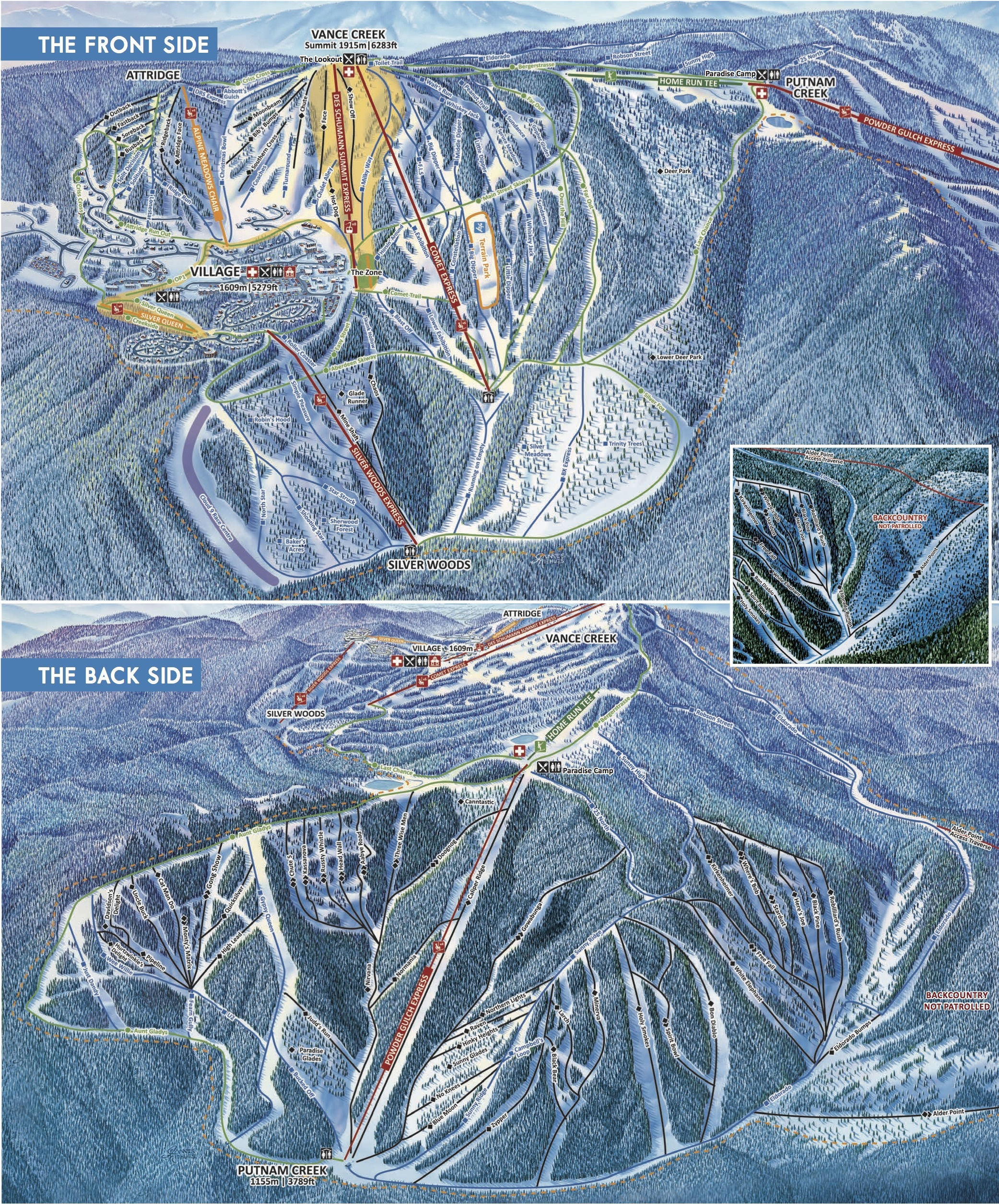 SilverStar Trail Map | OnTheSnow