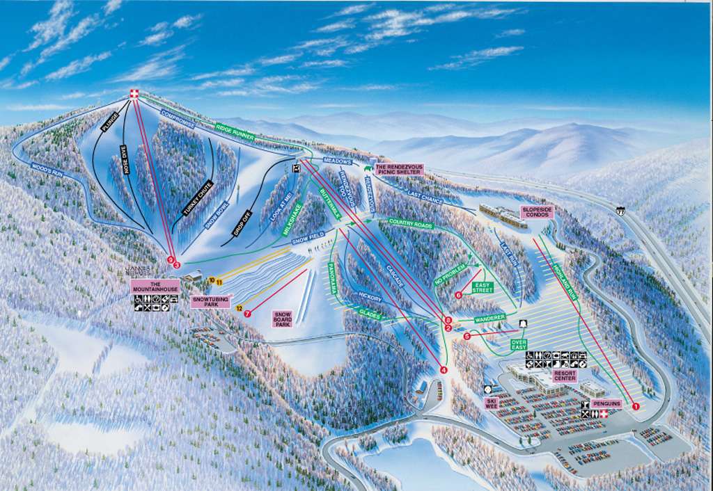 Winterplace Ski Resort Trail Map | OnTheSnow