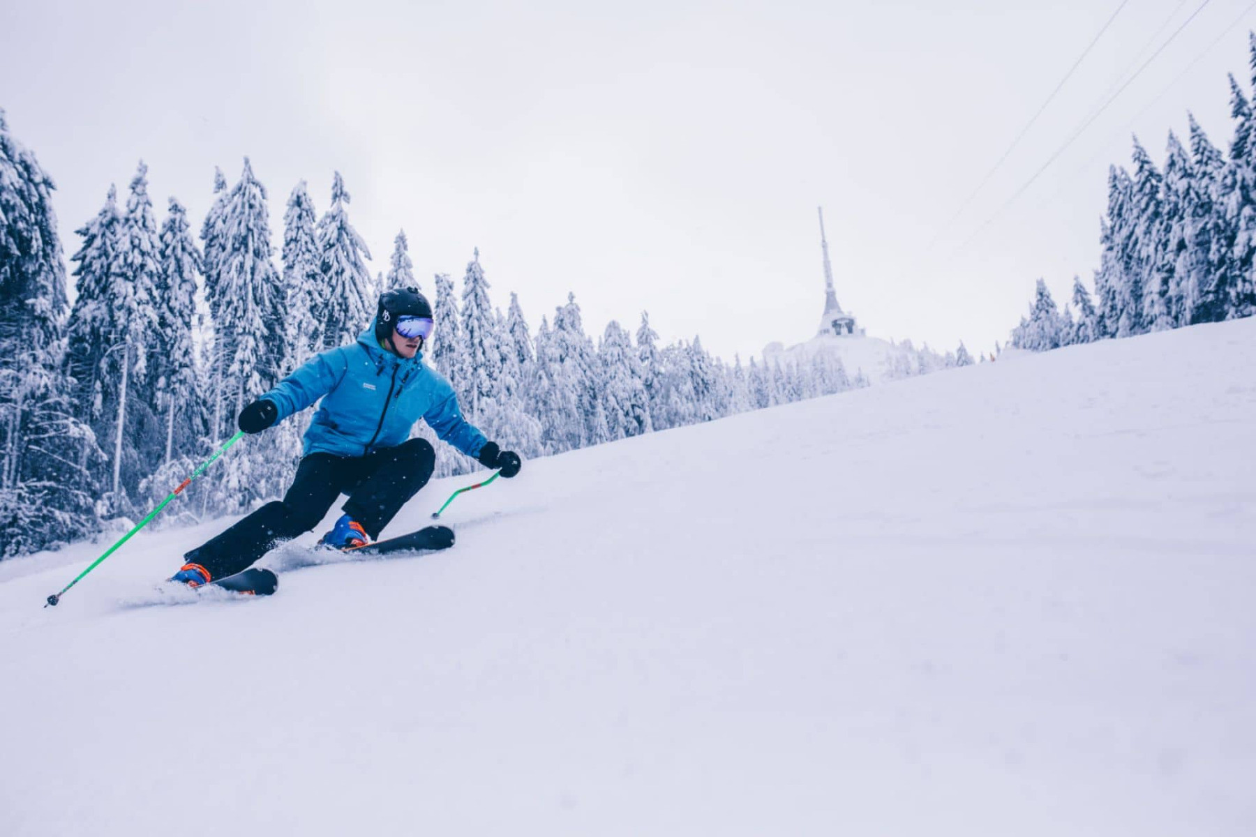 Jested Piste Map | Plan of ski slopes and lifts | OnTheSnow