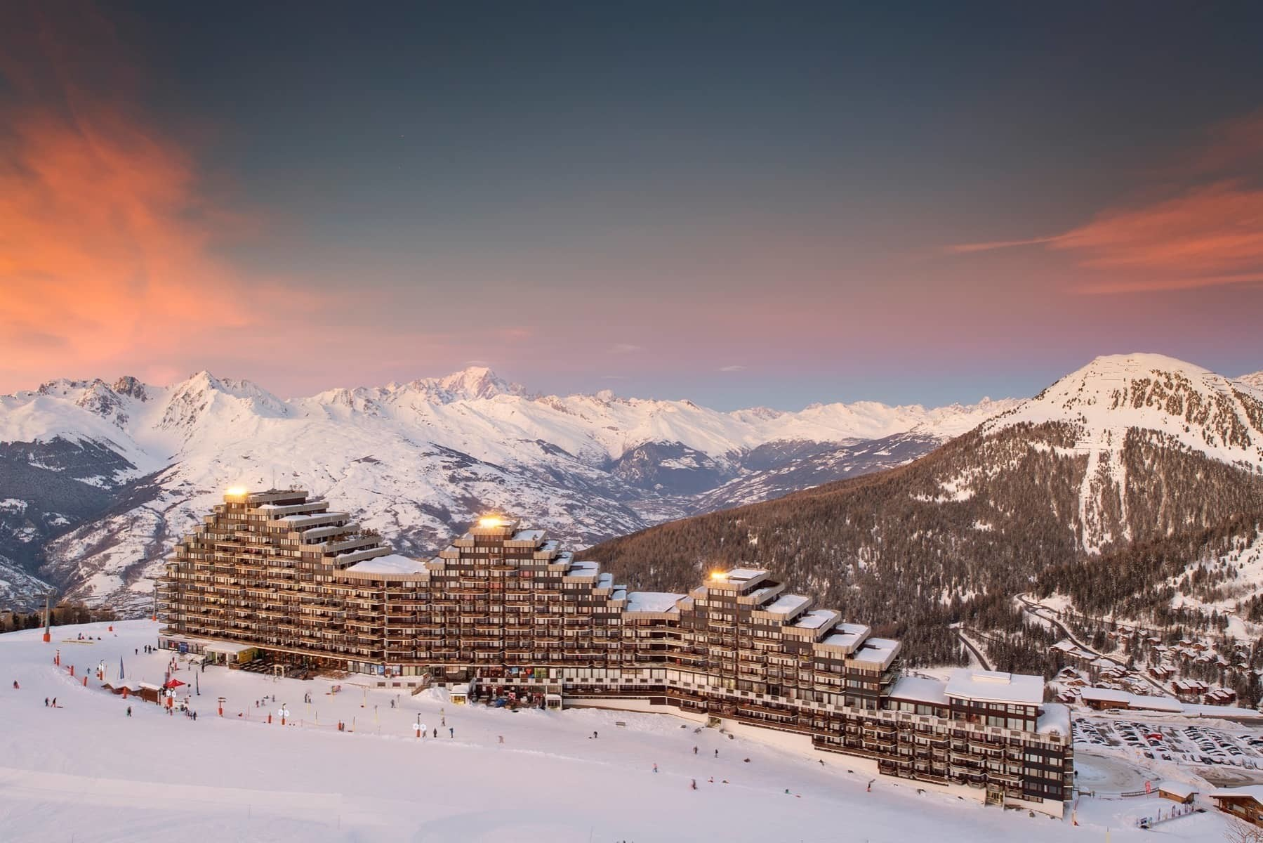 La Plagne Piste Map | Plan of ski slopes and lifts | OnTheSnow