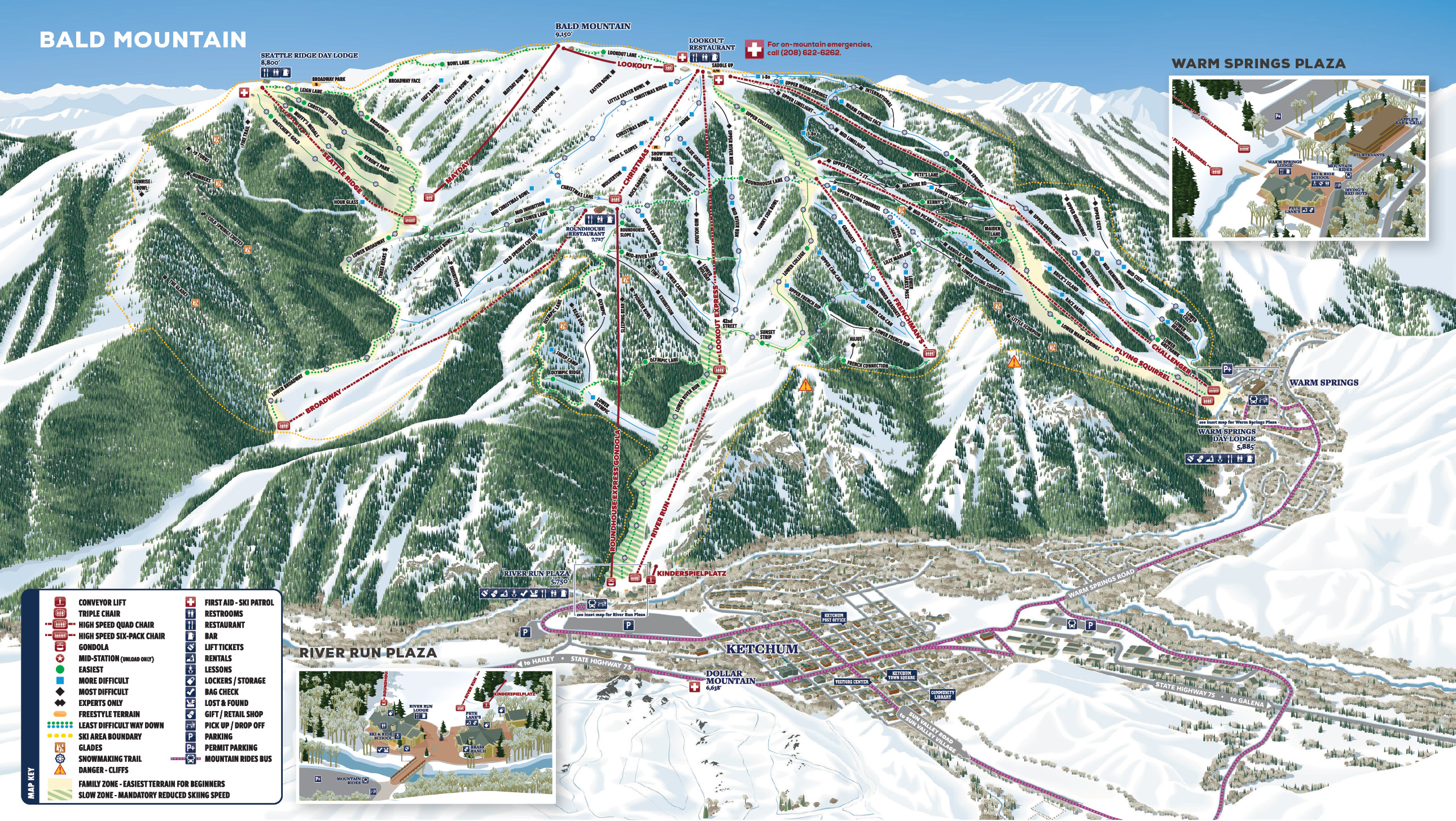 Sun Valley Trail Map | OnTheSnow