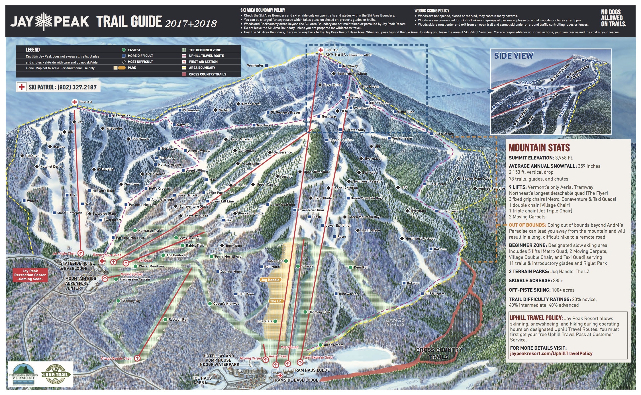 Jay Peak Trail Map | OnTheSnow