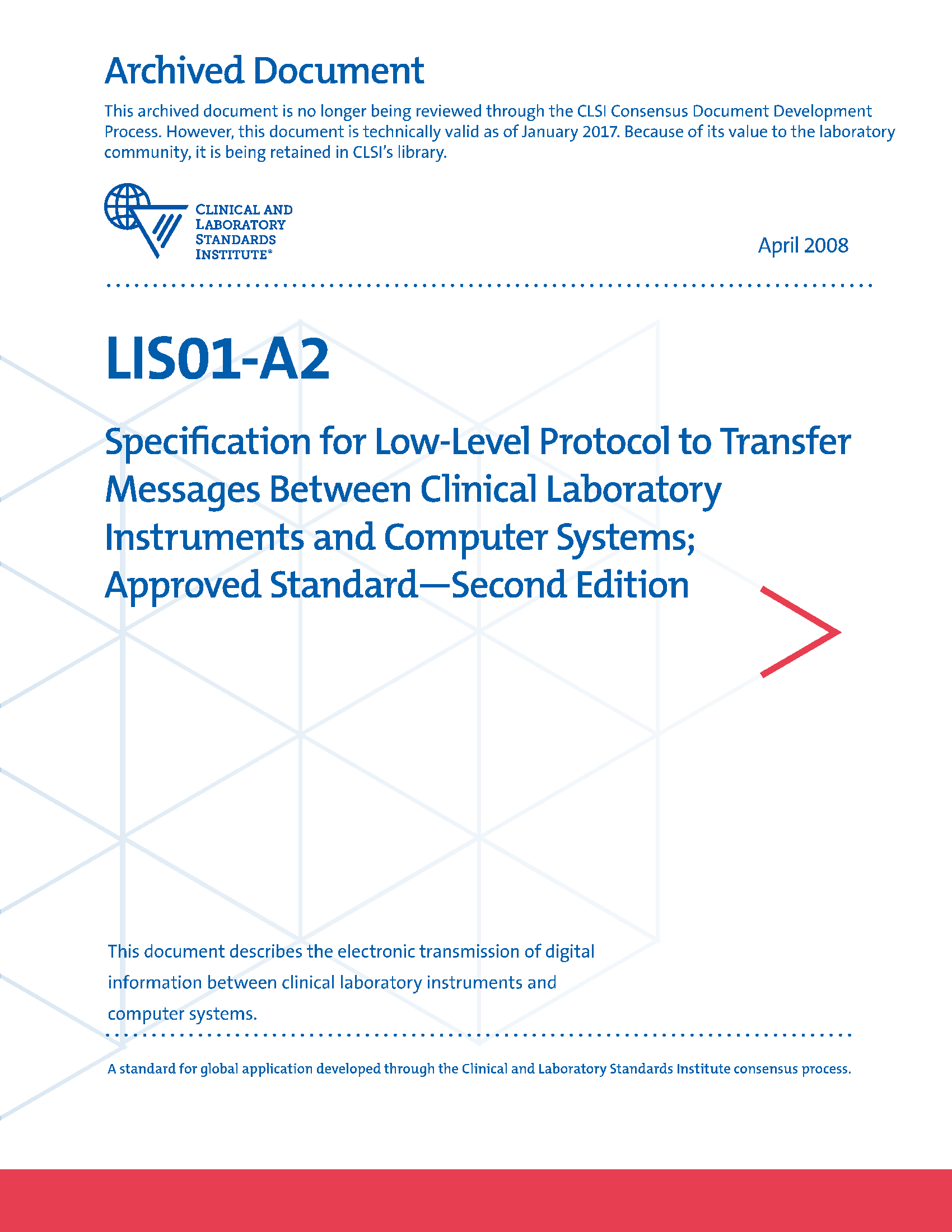 LIS01 | Specification for Low-Level Protocol to Transfer Messages ...