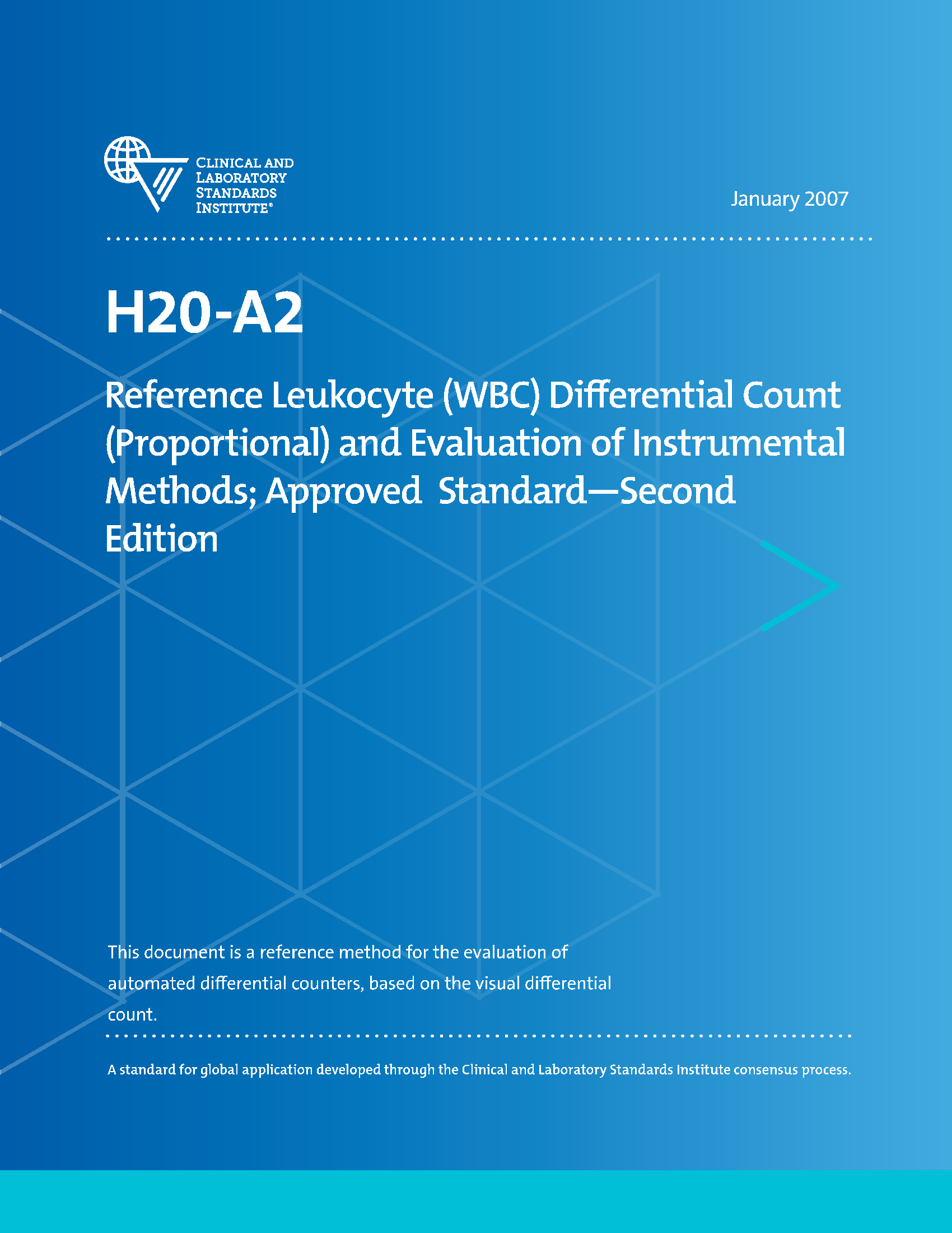 H20 | Reference Leukocyte (WBC) Differential Count (Proportional) and ...
