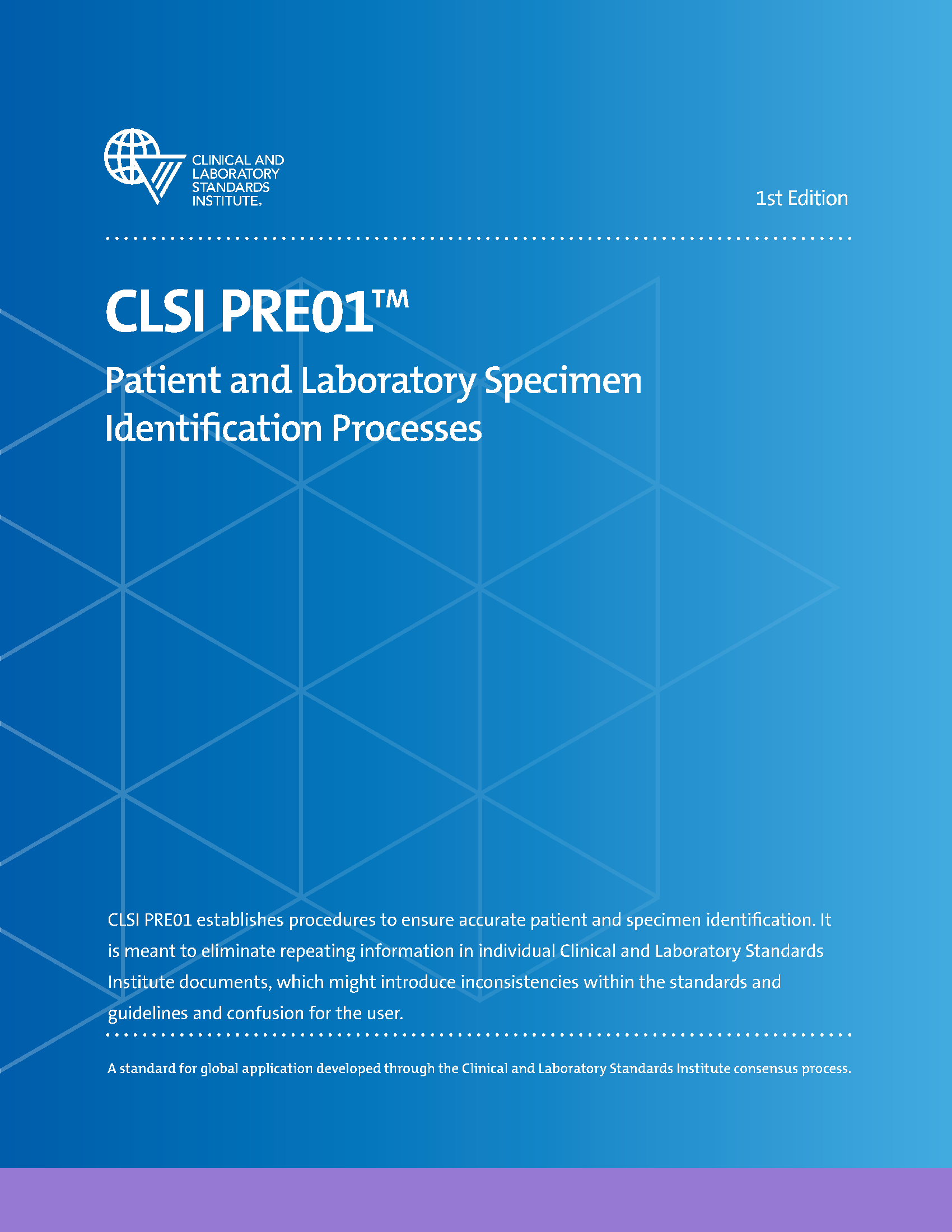 PRE01 | Patient and Laboratory Specimen Identification Processes