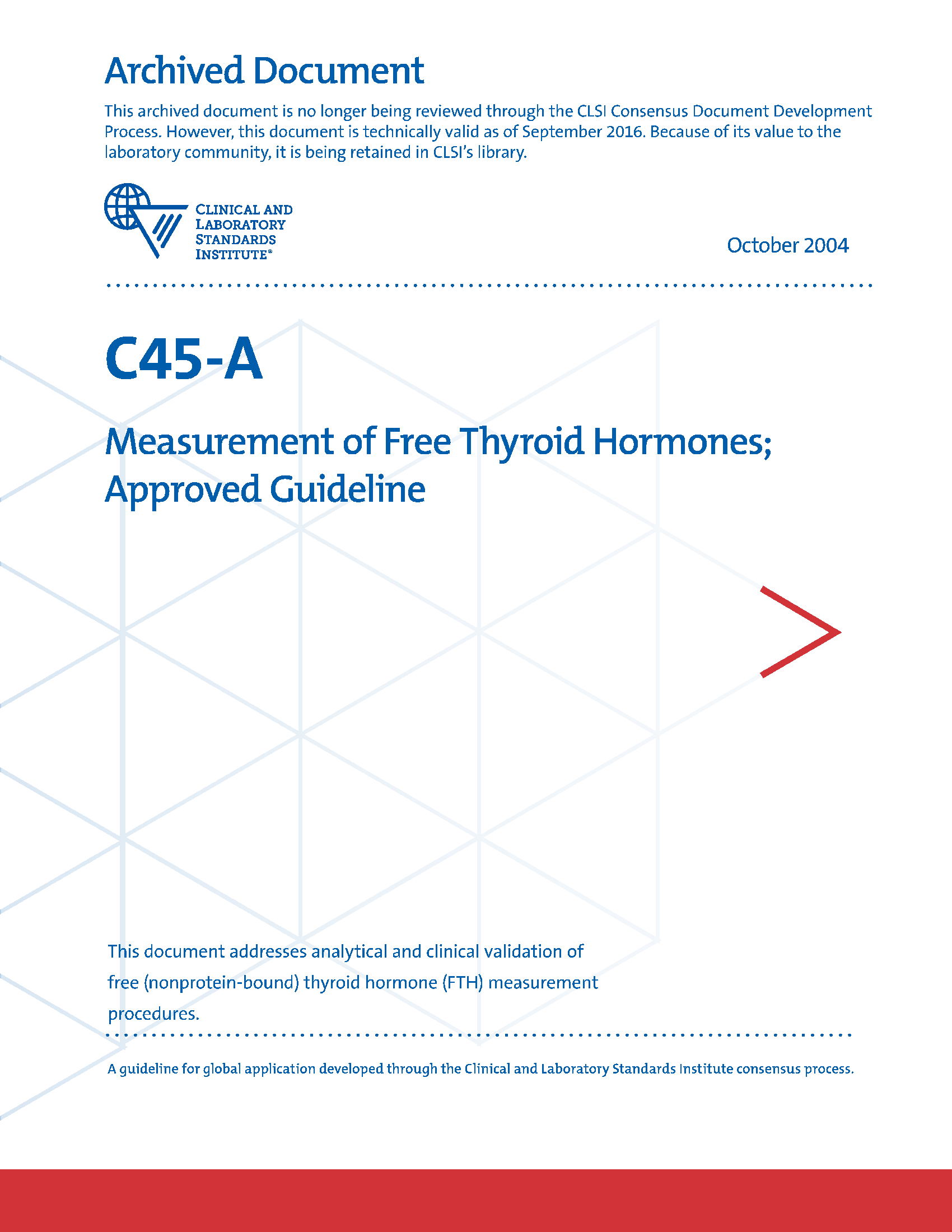 C45 | Measurement of Free Thyroid Hormones